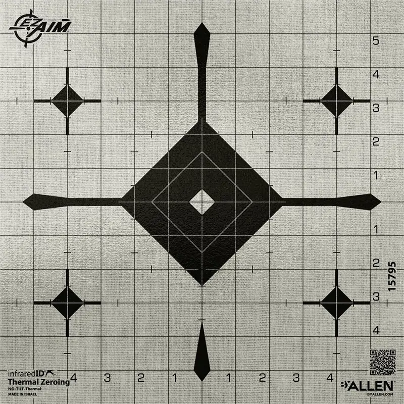 ALLEN EZ AIM INFRARED TARGET GRID BULLSEYE 12in