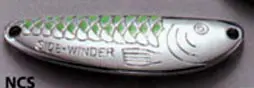 ACME SIDEWINDER SPOON 1/3oz NICKEL/CHART SCALE