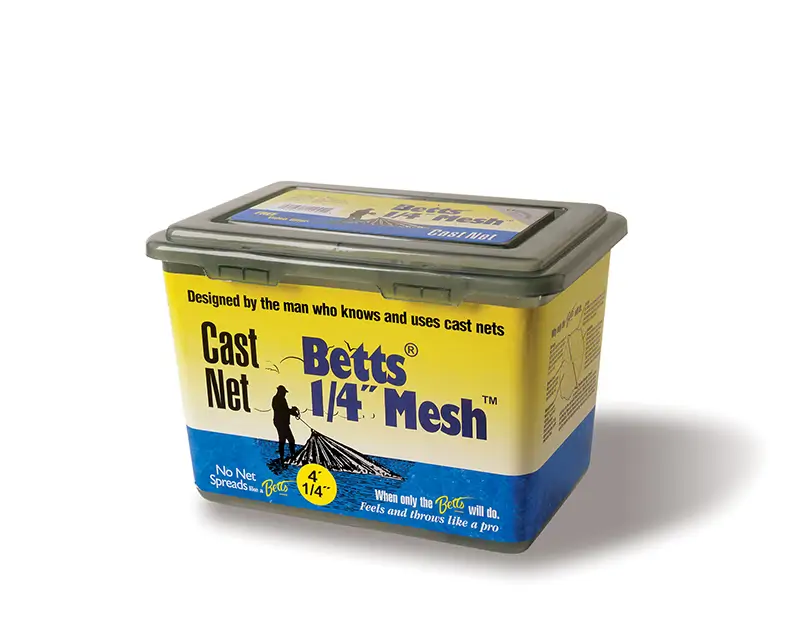 BETTS SERIES 25 CAST NET 5ft 1/4in CLEAR MESH