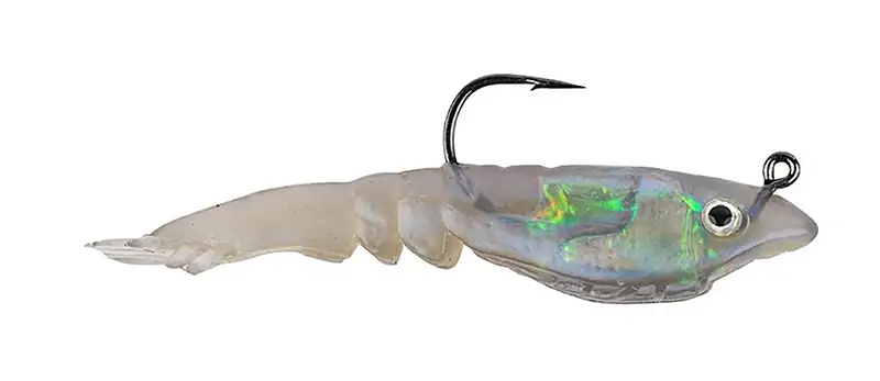 BERKLEY POWERBAIT RATTLE SHRIMP 3in 3bg NATURAL