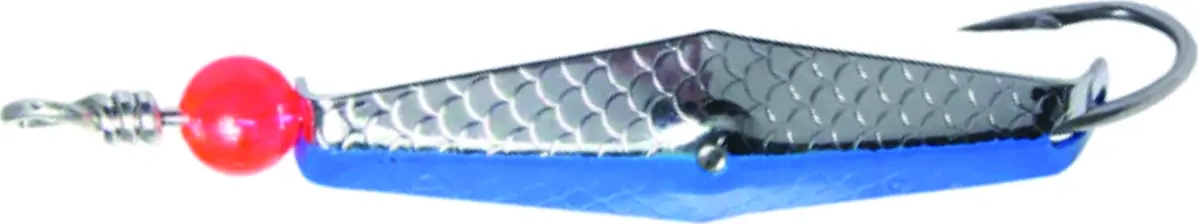 CLARKSPOON HAMMERED SPOON 2/0 CHROME/BLUE SCALE