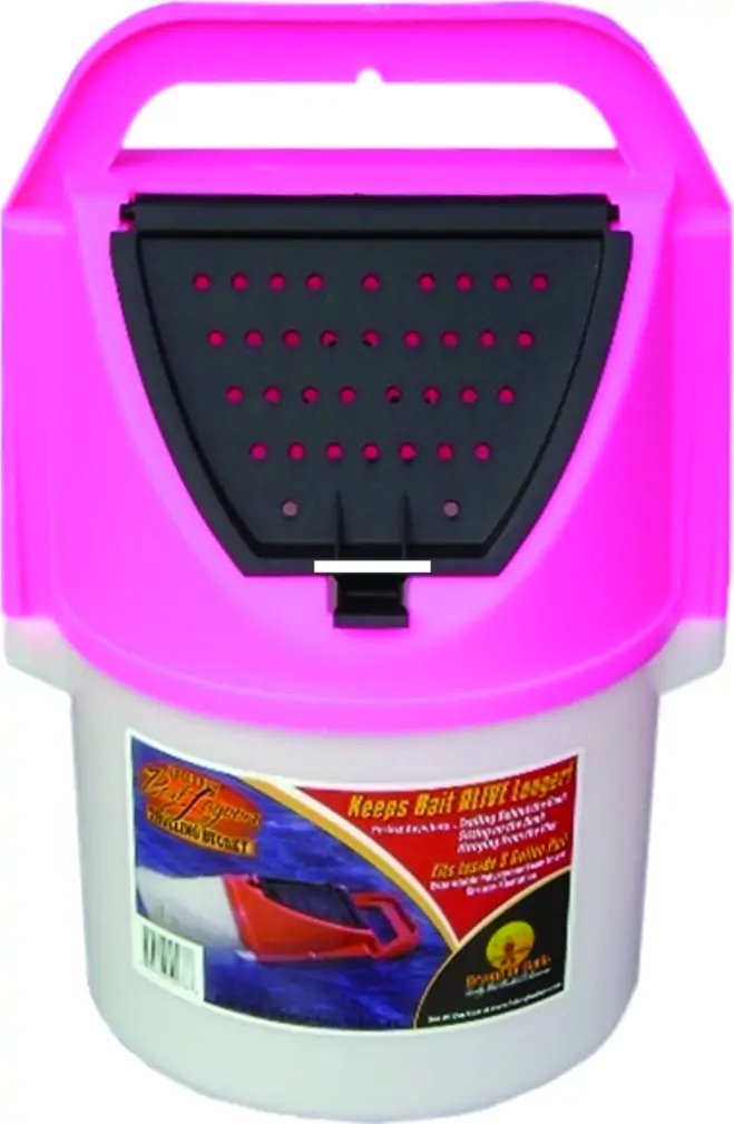 CHALLENGE PLASTICS LAGOON TROLLING BUCKET 8qt PLASTIC PINK