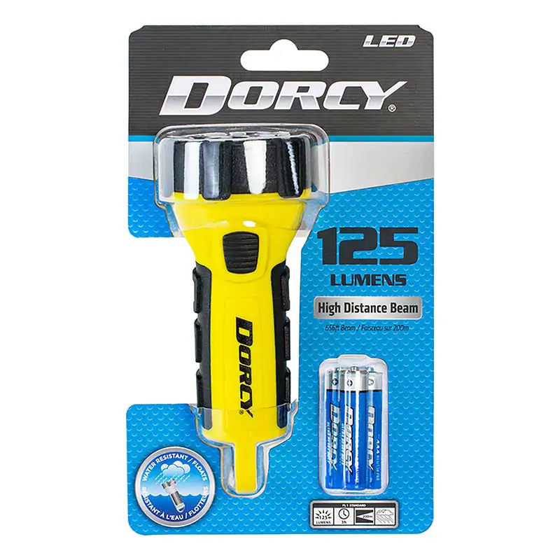 DORCY FLOATING FLASHLIGHT 3AAA LED YELLOW