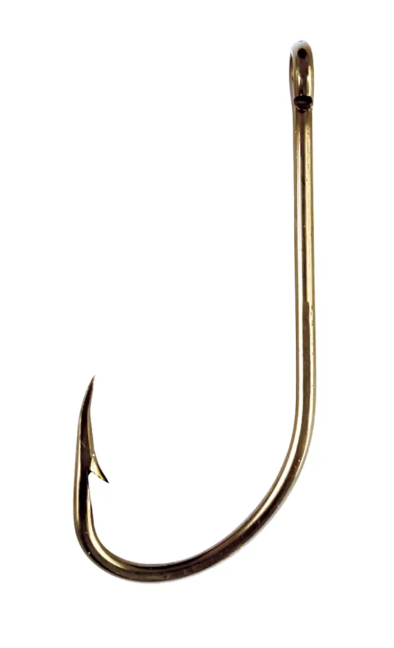 EAGLE CLAW HEAVY SHANK HOOK BRONZE 2/0 8pk