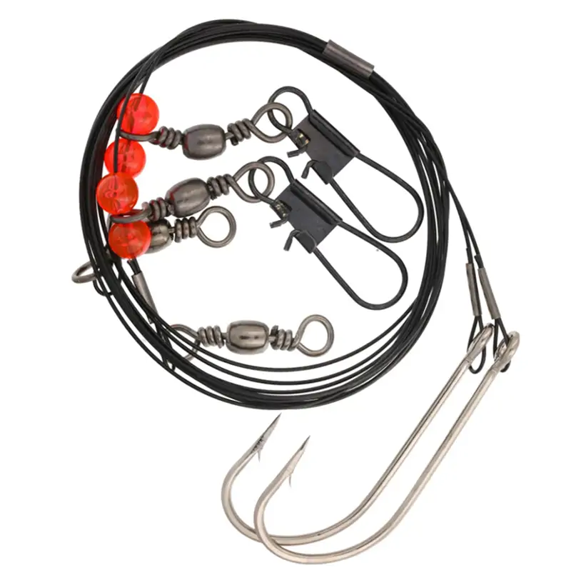 EAGLE CLAW LAZER REDFISH RIG WIRE BEADED 48in