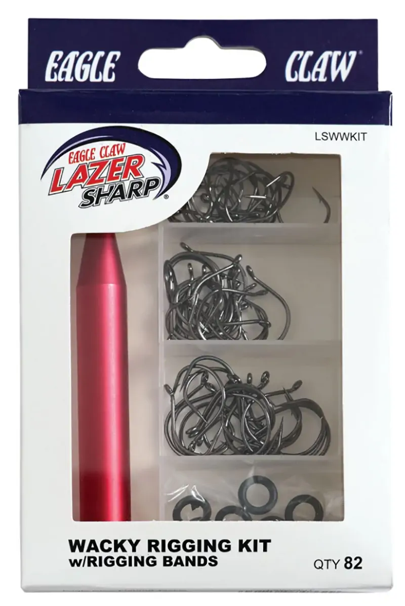 EAGLE CLAW LAZER WACKY WORM KIT TOOL/HOOKS/BANDS