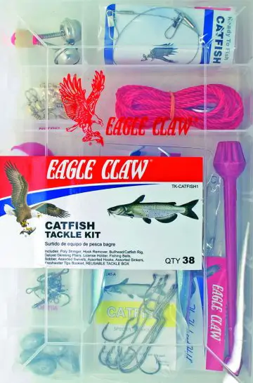 EAGLE CLAW CATFISH TACKLE KIT ASSORTMENT 38pc