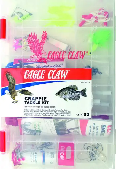 EAGLE CLAW CRAPPIE TACKLE KIT ASSORTMENT 53pc