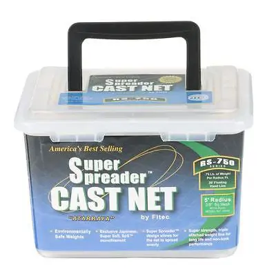 FI TEC RS750 MONO CAST NET 5ft 3/8in CLEAR MESH