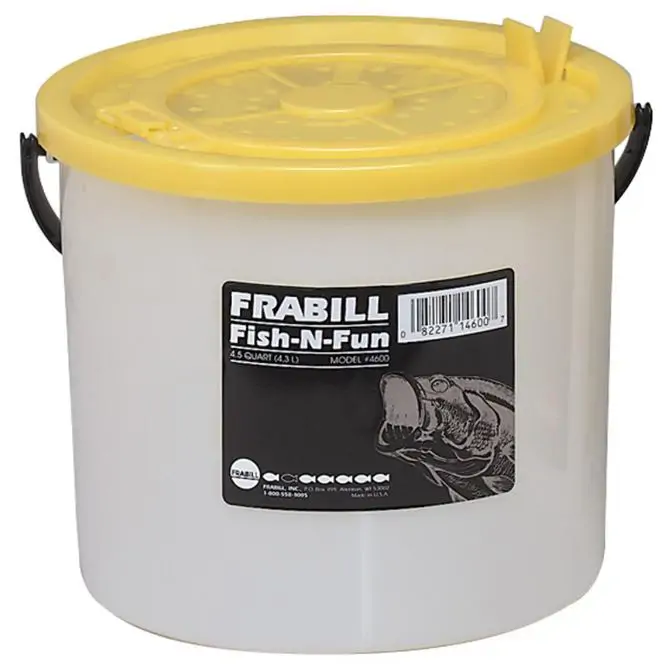 FRABILL FISH-N-FUN BAIT BUCKET 4.5qt