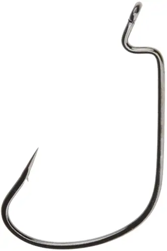 GAMAKATSU G-LOCK OFFSET WORM HOOK BLACK 1/0 6pk