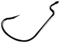 GAMAKATSU G-LOCK OFFSET WORM HOOK BLACK 4/0 4pk