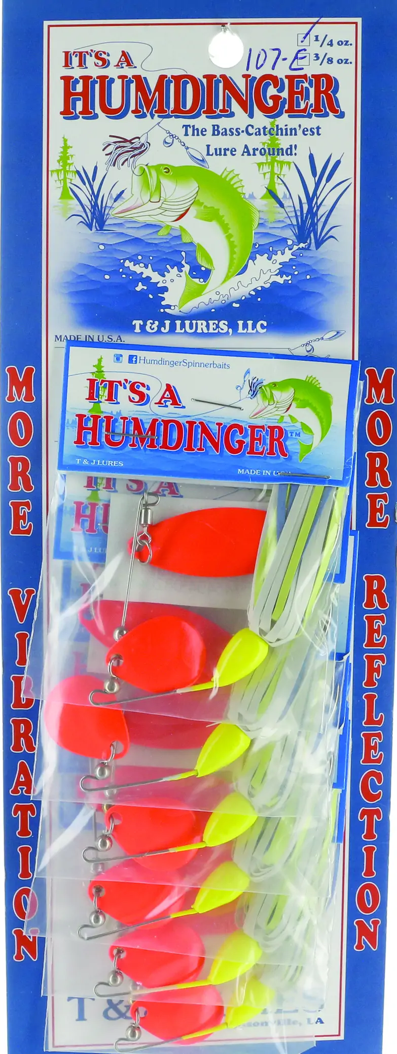 HUMDINGER SPINNER BAIT-COLO/WILL 1/4oz OO-BLUE/CHART/WHT