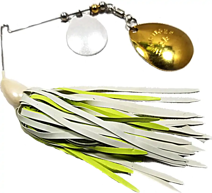 HUMDINGER SPINNER BAIT-COLO/COLO 1/4oz WG-CHART/WHITE