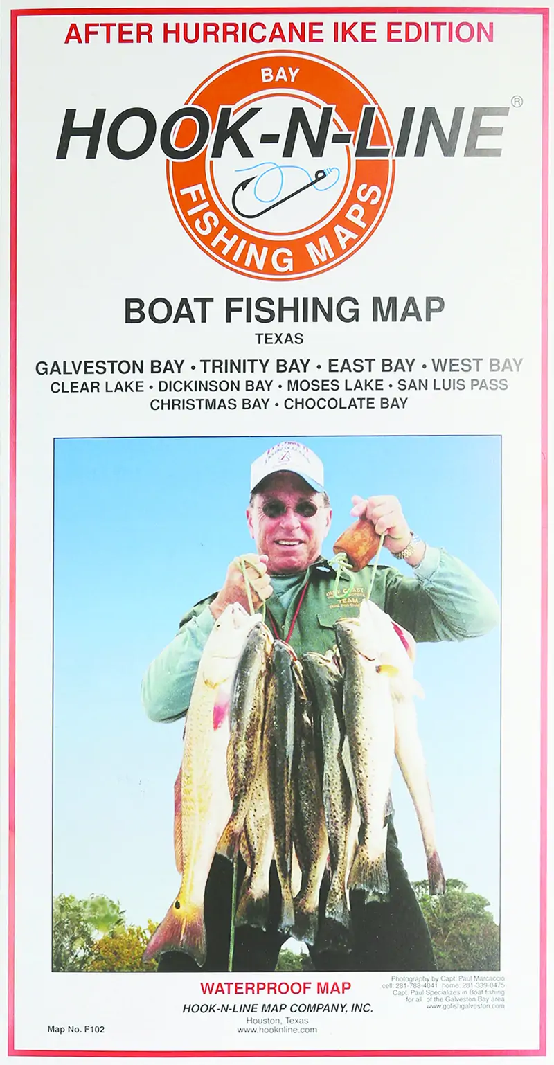 HOOK-N-LINE FISHING MAP GALVESTON BAY