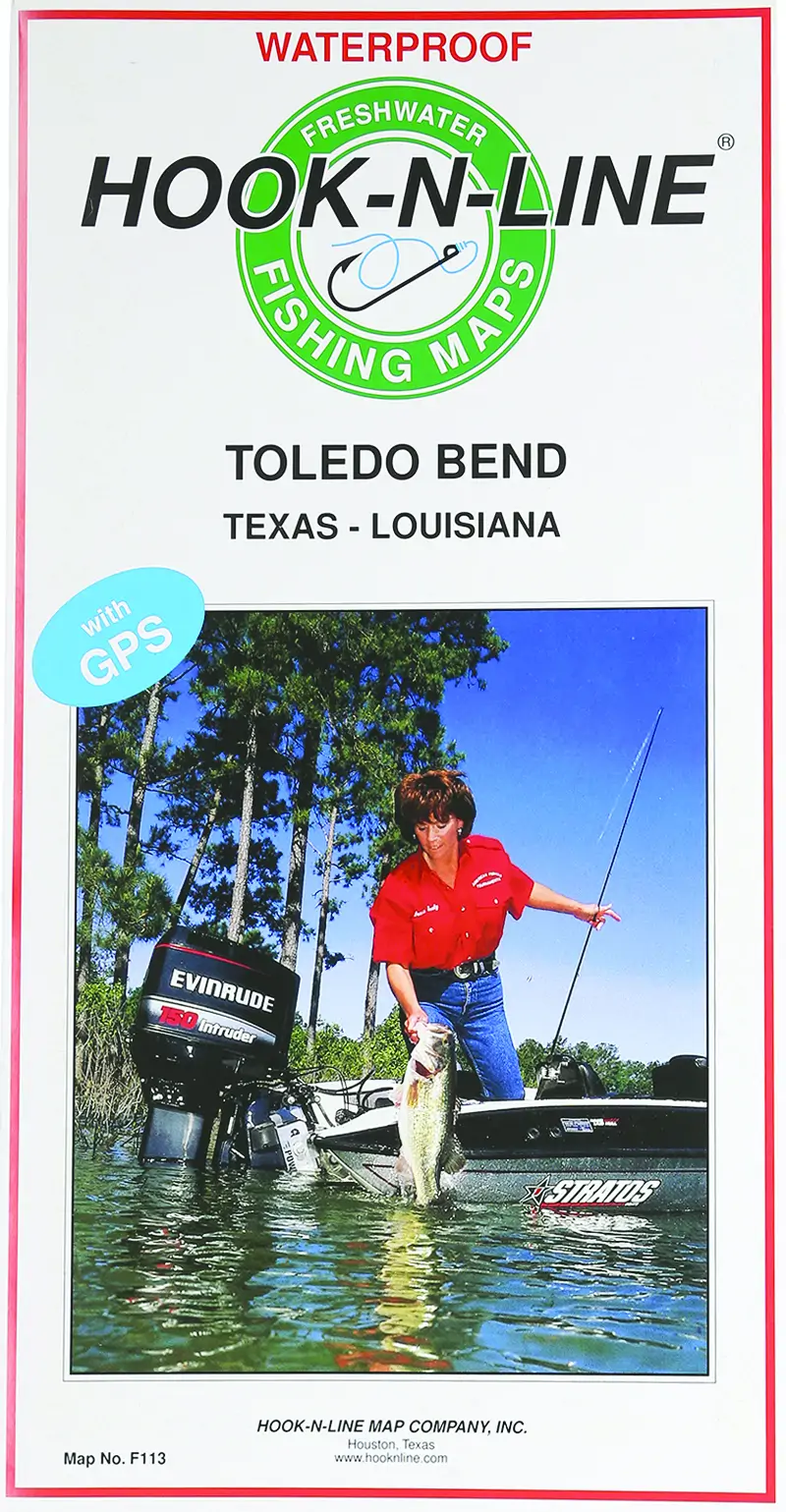 HOOK-N-LINE FISHING MAP LAKE TOLEDO BEND