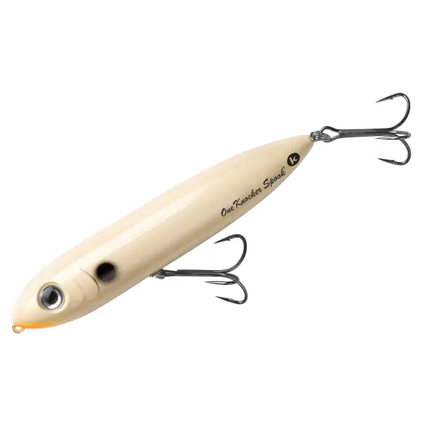 HEDDON ONE KNOCKER ZARA SPOOK 4.5in 3/4oz BONE/ORANGE