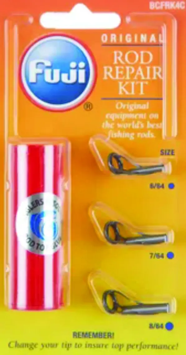 FUJI STD ROD TIP REPAIR KIT 3pc w/GLUE FROST GRAY