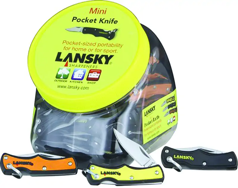 LANSKY POCKET KNIFE DISPLAY 45pc MINI