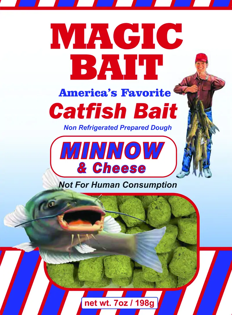 MAGIC BAIT CATFISH BAIT 7oz MINNOWS/CHEESE