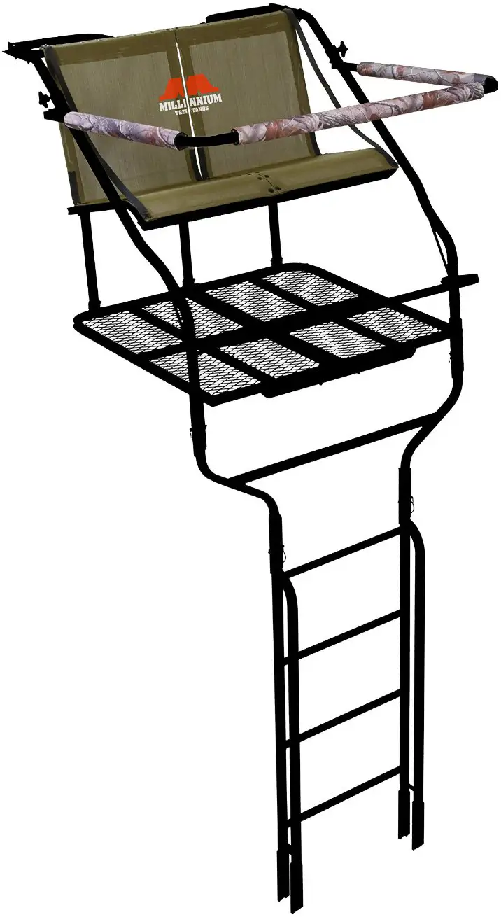 MILLENNIUM TREESTANDS ML220 LADDER TREE STAND 18ft DLX DOUBLE 500lb