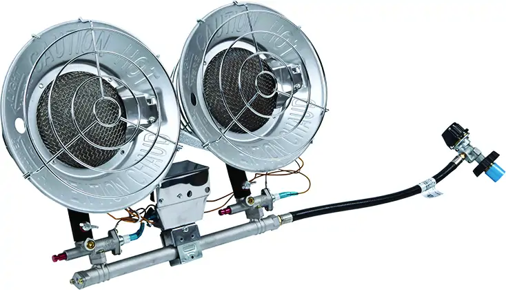PINNACLE DOUBLE TANK TOP HEATER REMINGTON 32 000BTU LPG