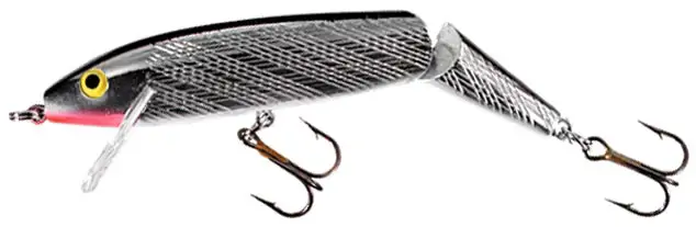 REBEL LURES JOINTED MINNOW 4.5in 7/16oz SILVER/BLK