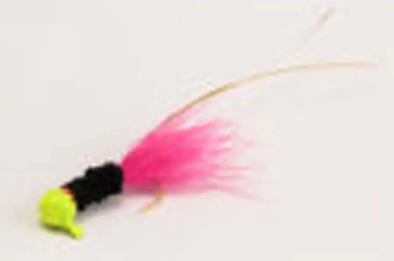 SLATERS ORGNL DOUBLE TROUBLE JIG 1/32oz CHT/BLK/PINK 2pk