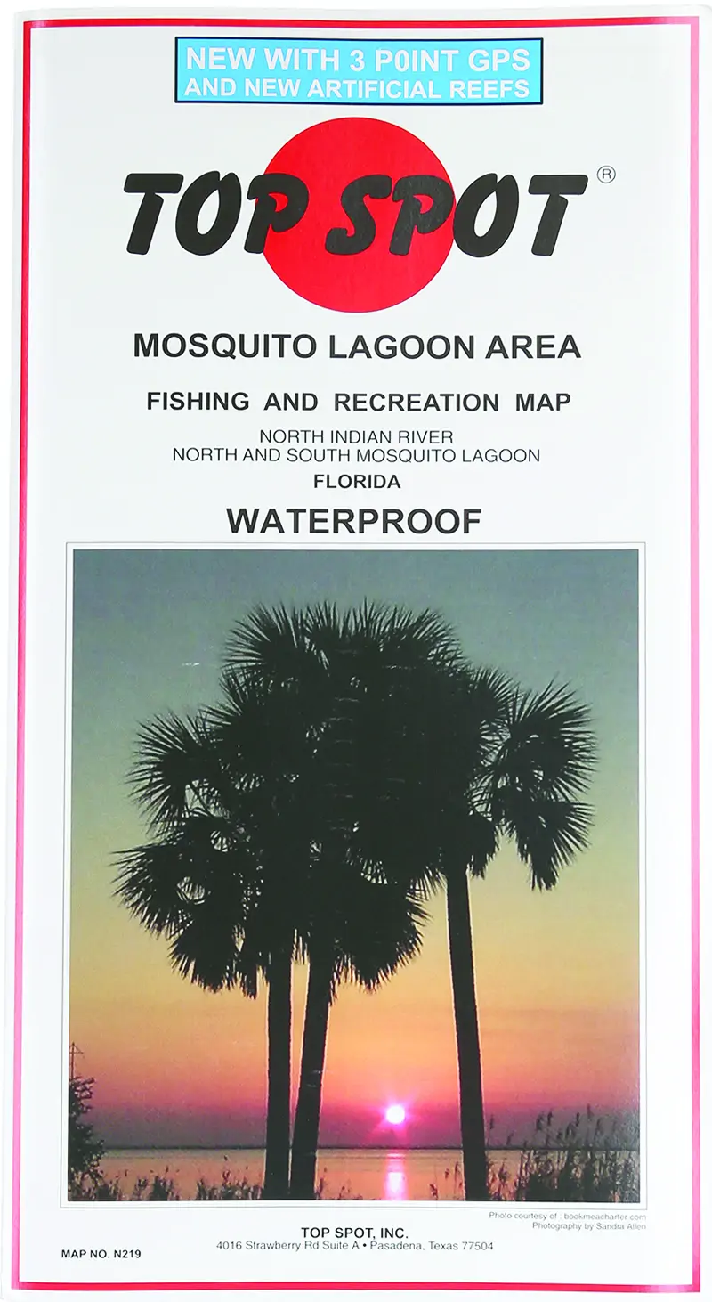 TOP SPOT FISHING MAP MOSQUITO LAGOON