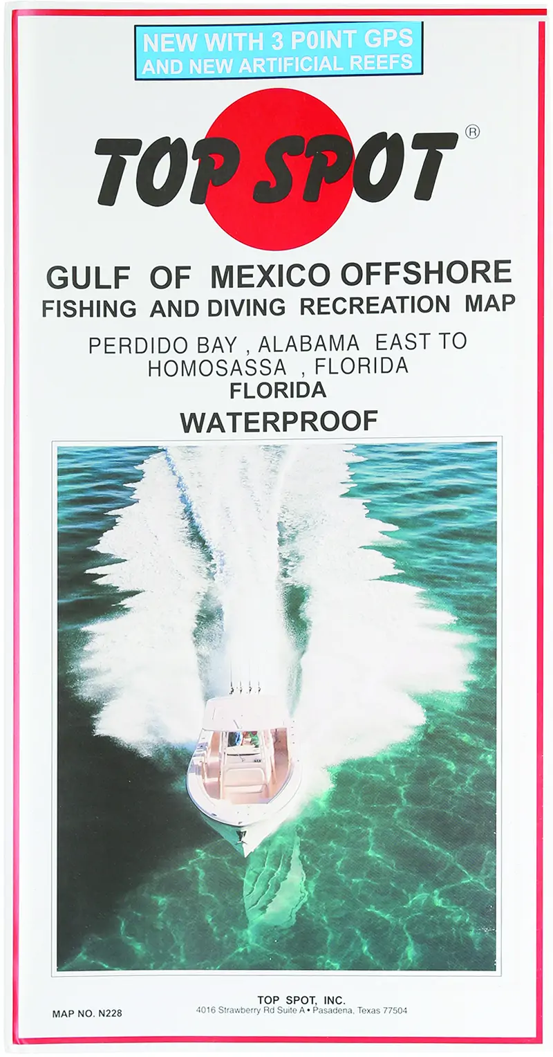 TOP SPOT FISHING MAP GULF OF MEXICO OFFSHORE