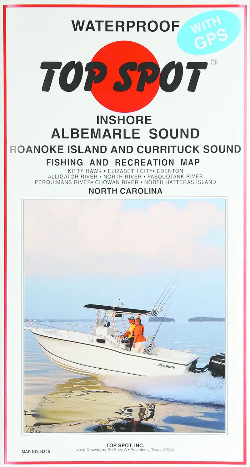 TOP SPOT FISHING MAP ALBEMARLE SOUND AREA
