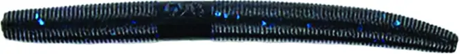 YAMAMOTO SENKO WORM 4in 10bg BLACK/BLUE FLK
