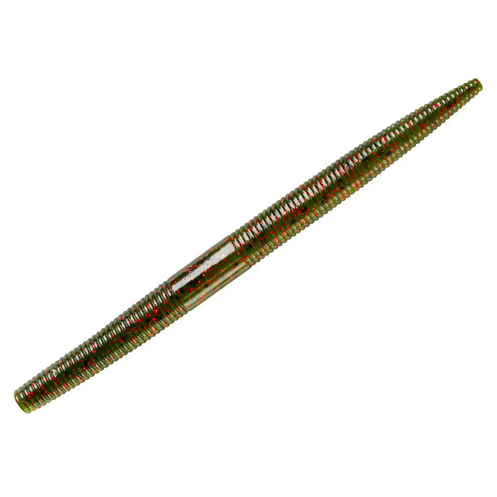 YUM DINGER WORM 5in 8bg WTRMLN/RED FLK